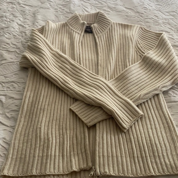 Urban Behavior | Sweaters | Mens Cream Color Zip Up Sweater E | Poshmark